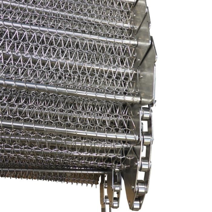 201 304 316l Stainless Steel Conveyor Belt 1490mm For Sludge Mesh Belt ...