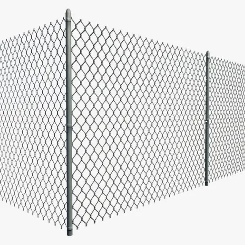 100ft Galvanized Chain Link Fence Cyclone Wire Mesh Fence Panel Chain ...