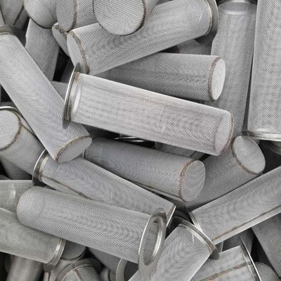 25 50 Micron Stainless Steel Filter Tube Strainer Filter Mesh Customizable