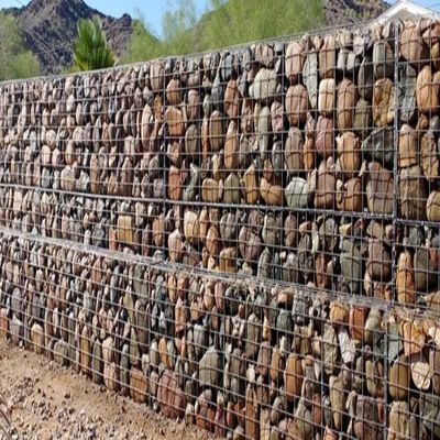 2mm Corrosion Resistance Gabion Box Wire Mesh Retaining Wall Welded