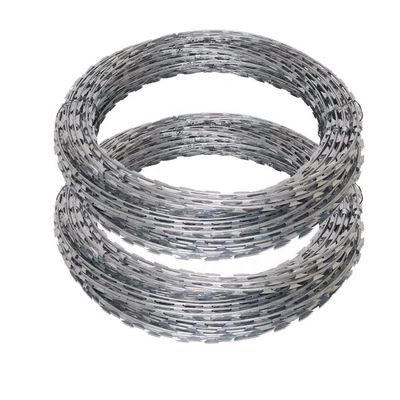 Rust Resistance Hot Galvanized Razor Wire 2.5mm Concertina Wire Mesh
