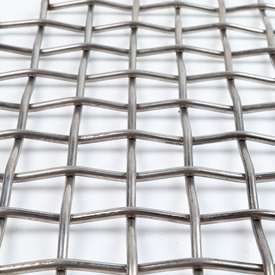 Acid Resistance Intercrimp Woven Wire Lock Crimp Wire Mesh For Construction