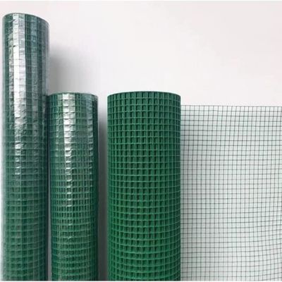 10 Gauge 2x2 4x4 Green Coated PVC Welded Wire Mesh Roll Fencing Net